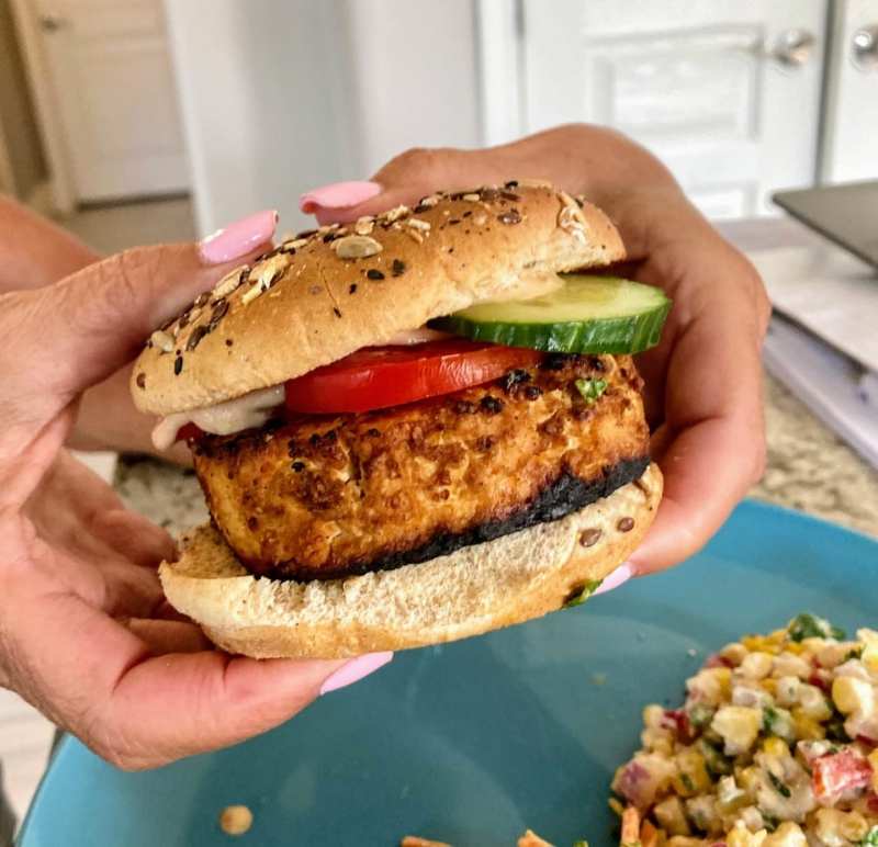 How do you cook tofu burgers without them getting soggy?