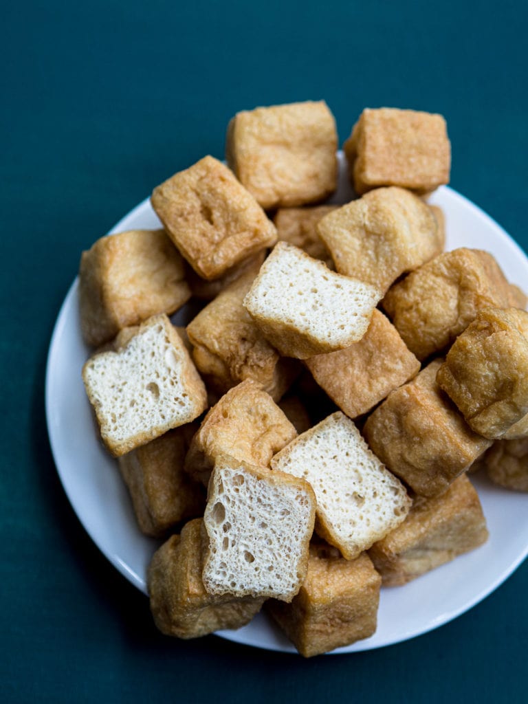 How do you cook tofu so spongy?