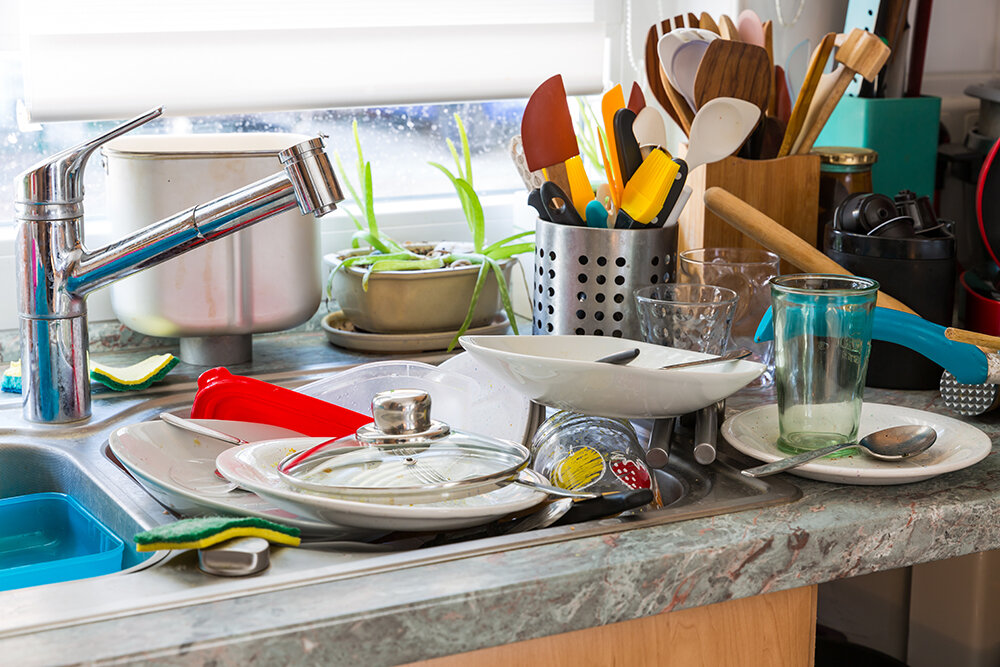 How do you cook without making a mess in the kitchen?