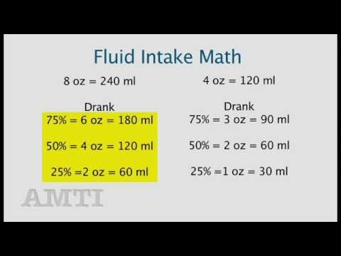 How do you count in fluid intake?