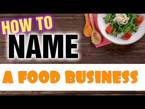 How do you create a food name?