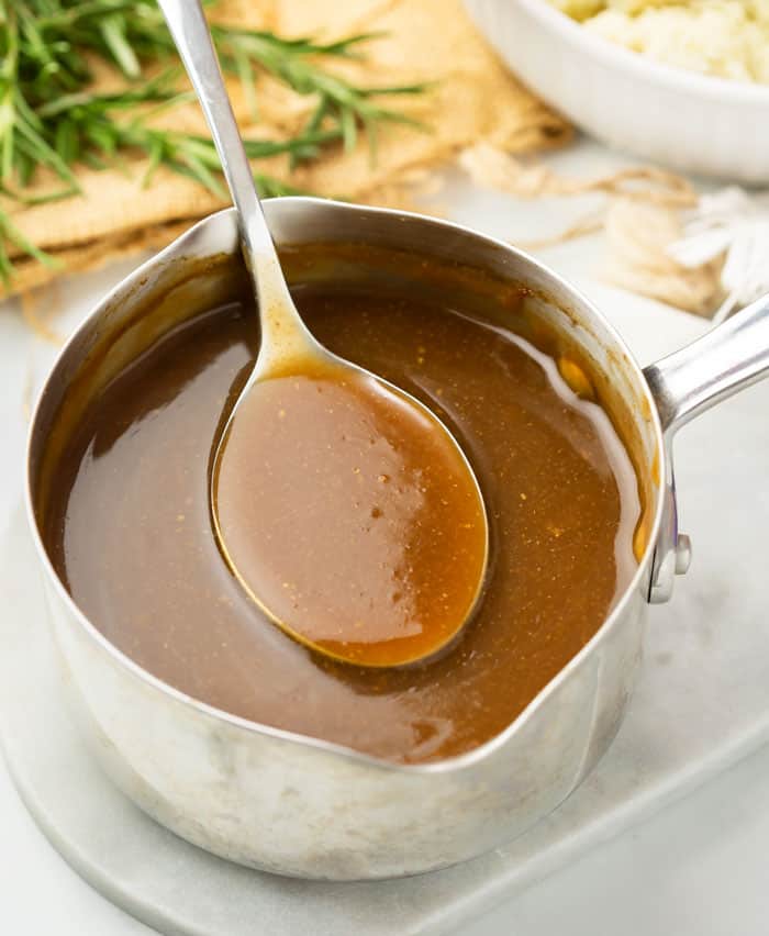 How do you darken a brown sauce?