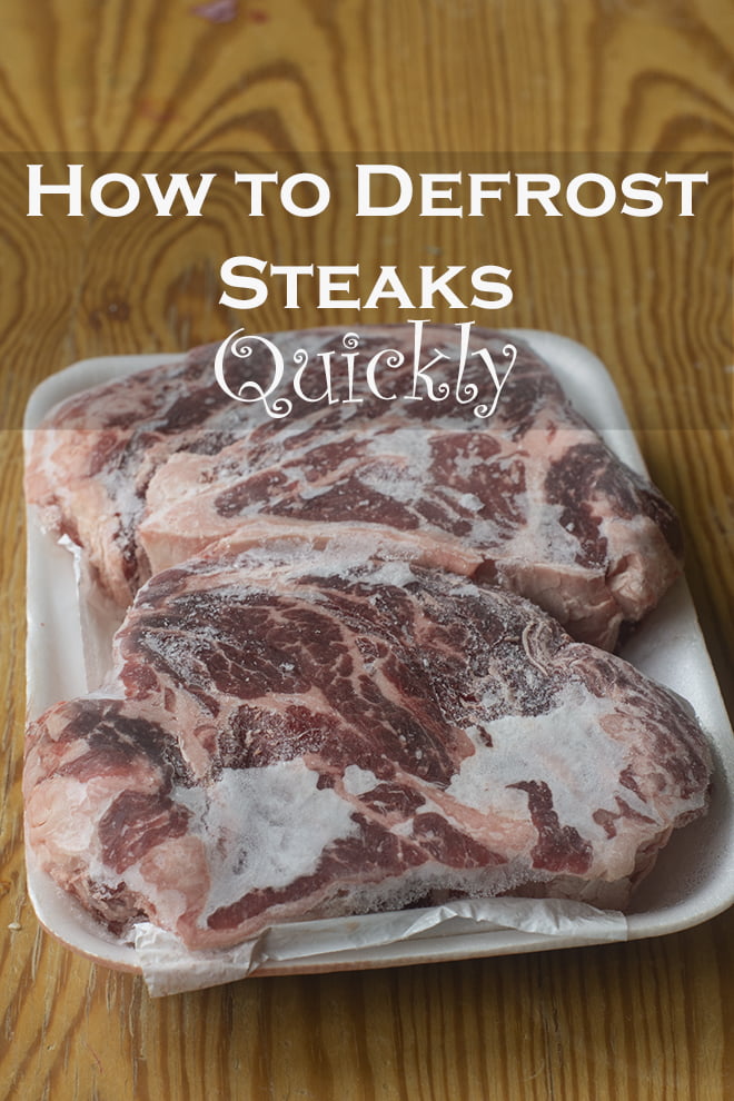 How do you defrost filet mignon quickly?