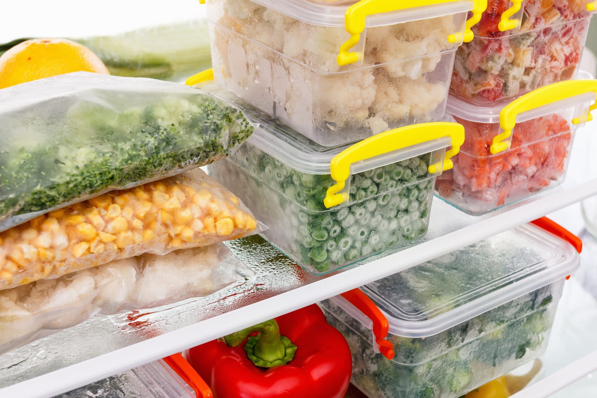 How do you defrost frozen packages of food?