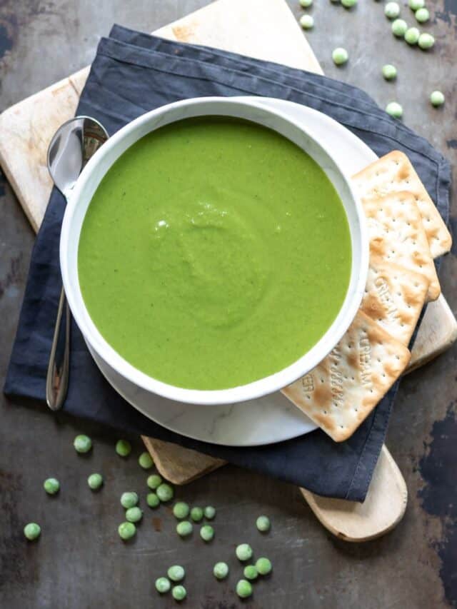 How do you defrost frozen pea soup?