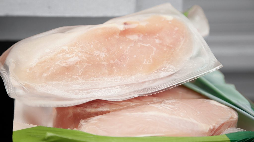 How do you defrost vacuum-sealed chicken?