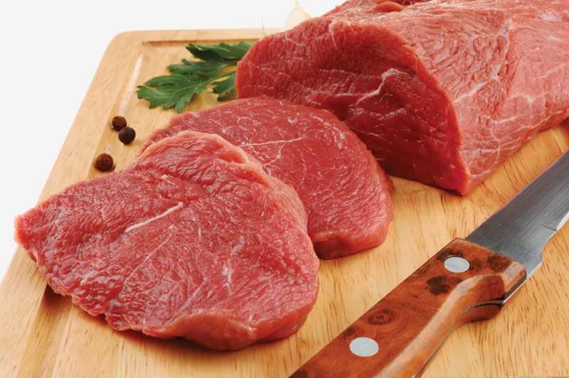 How do you describe beef?