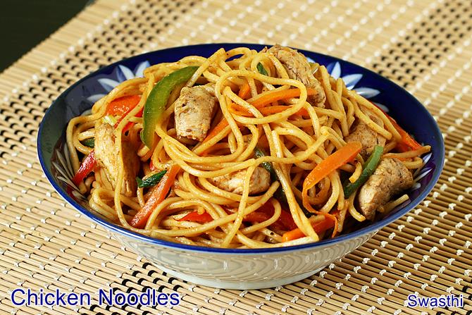 How do you describe chicken noodles?