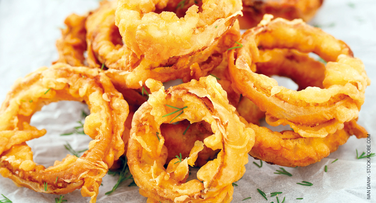 How do you determine quality in a deep fried food?