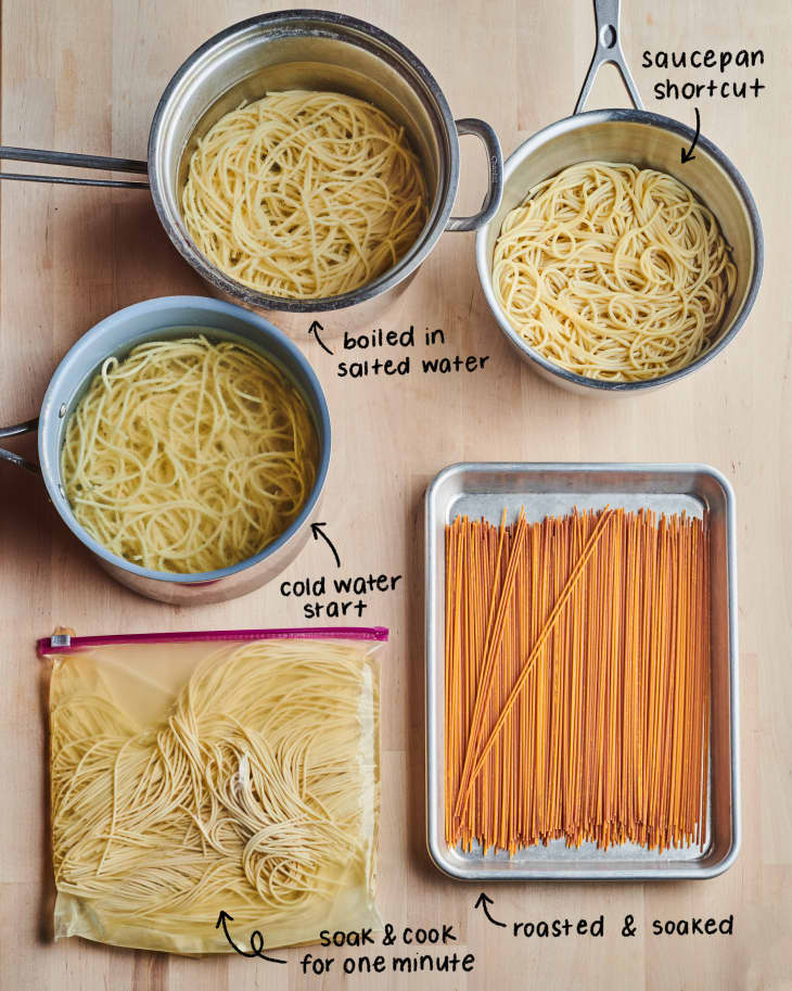 How do you dry cooked noodles?
