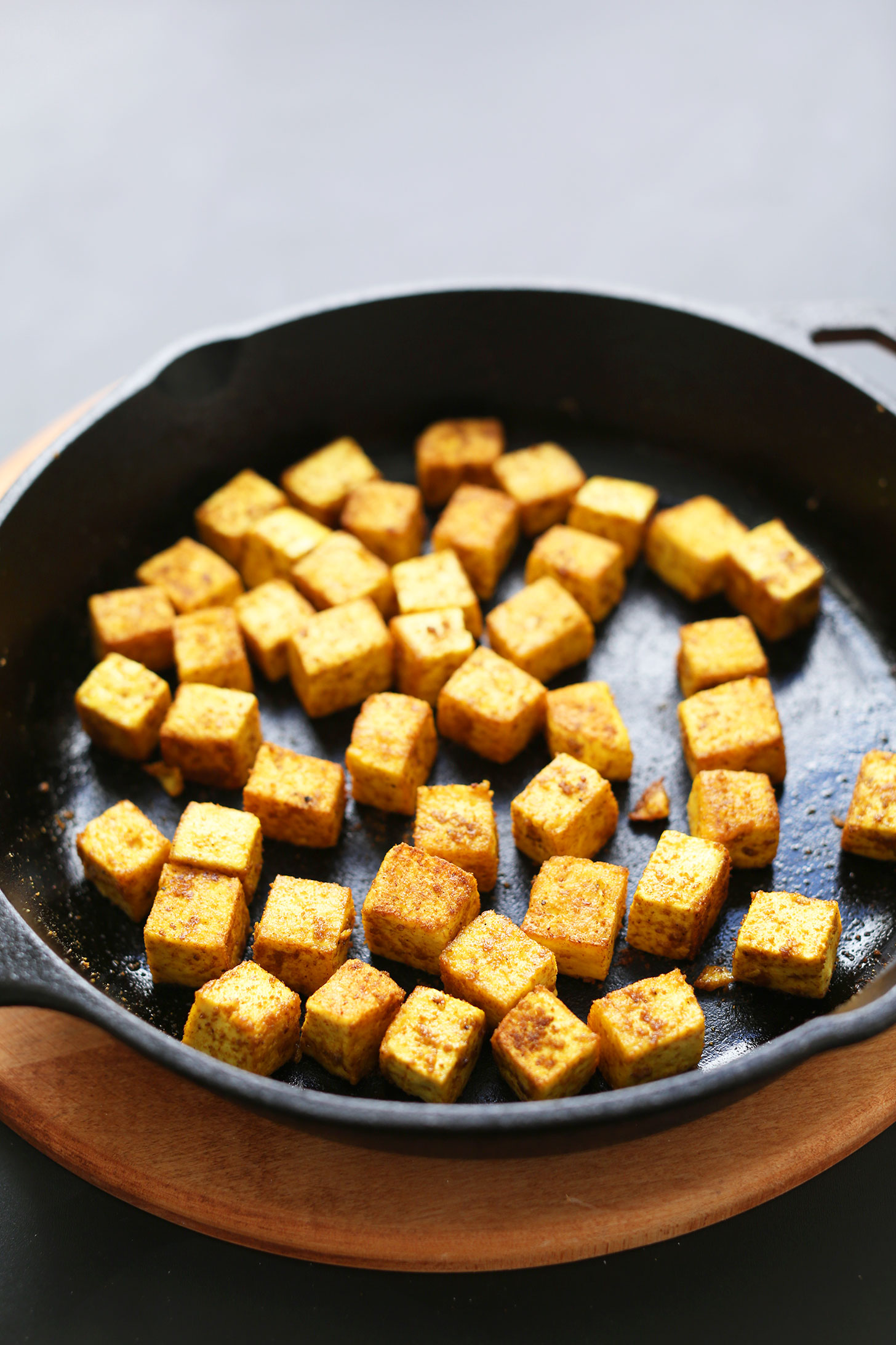 How do you dry cubed tofu?