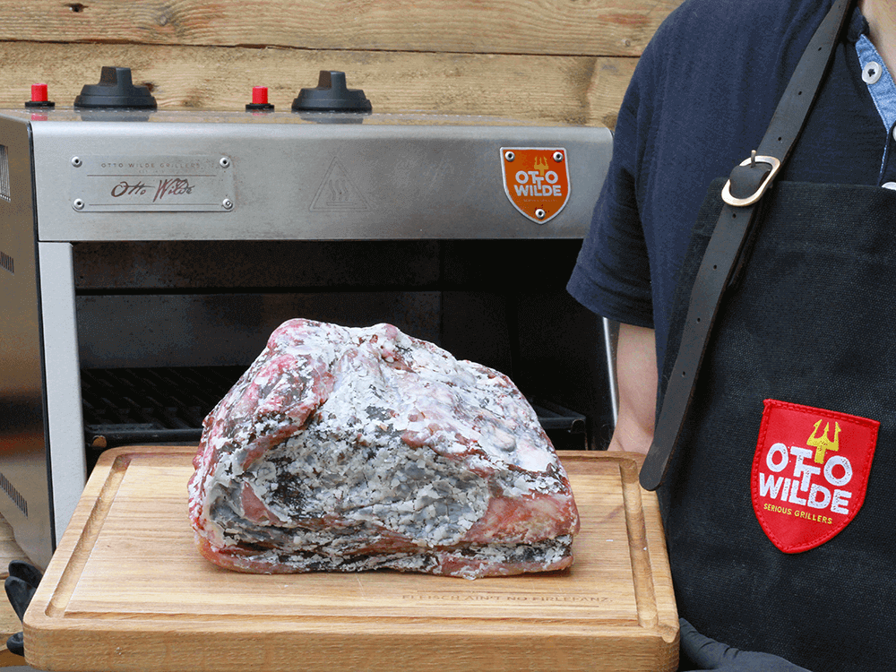 How do you dry meat before grilling?