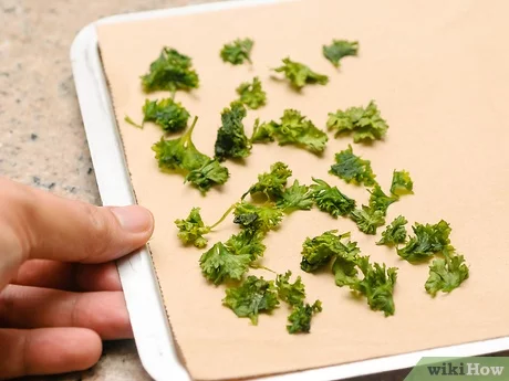 How do you dry parsley without turning it yellow?