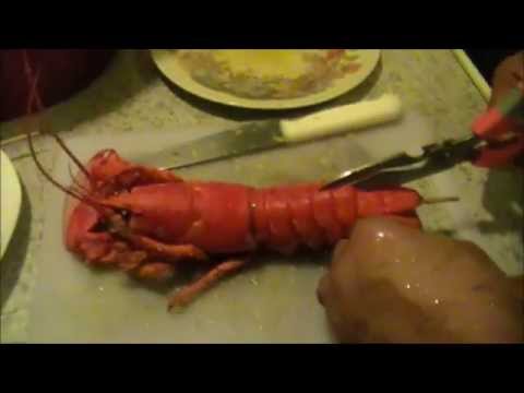 How do you eat a frozen lobster?