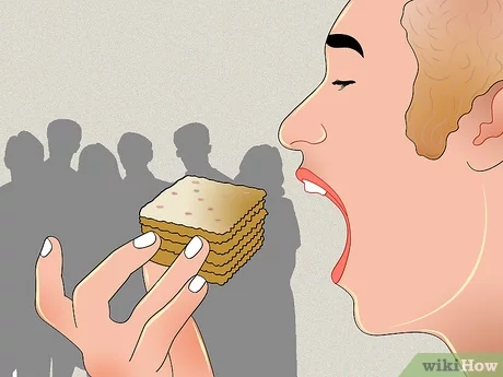 How do you eat crackers properly?