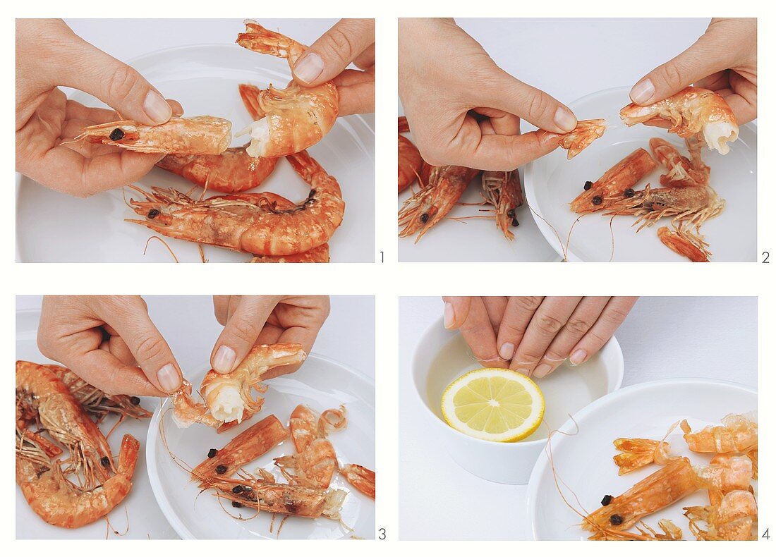 How do you eat prawns correctly?