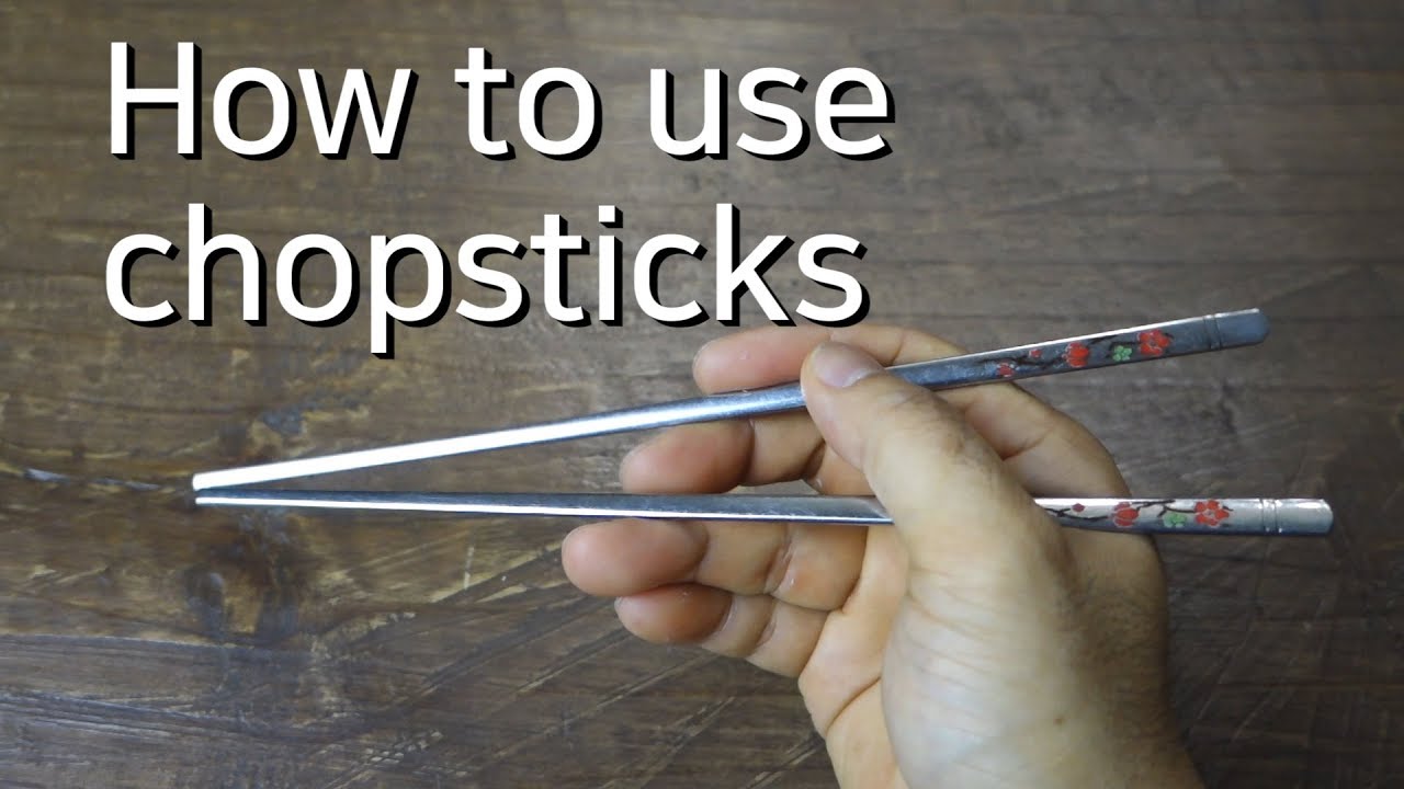 How do you eat with chopsticks in Korea?