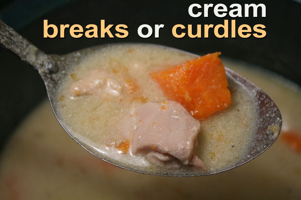 How do you fix curdled potato soup?