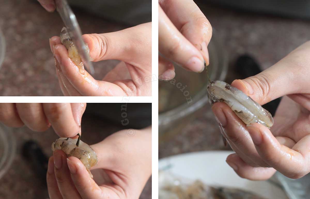 How do you fix shrimp that won't peel?