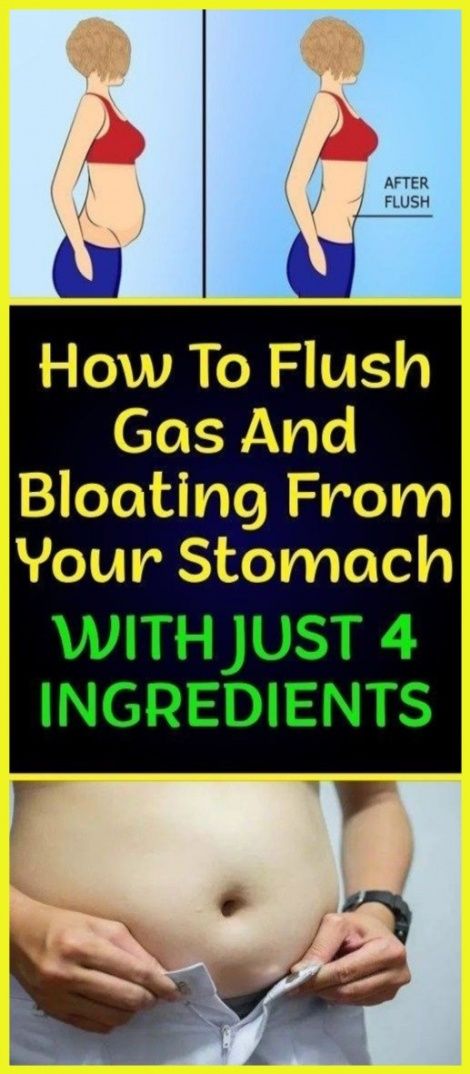 How do you flush gas out of your body?