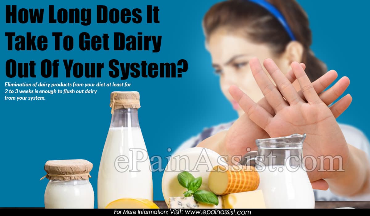 How do you flush milk protein out of your system?