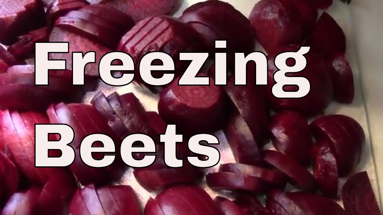 How do you freeze beets for later use?