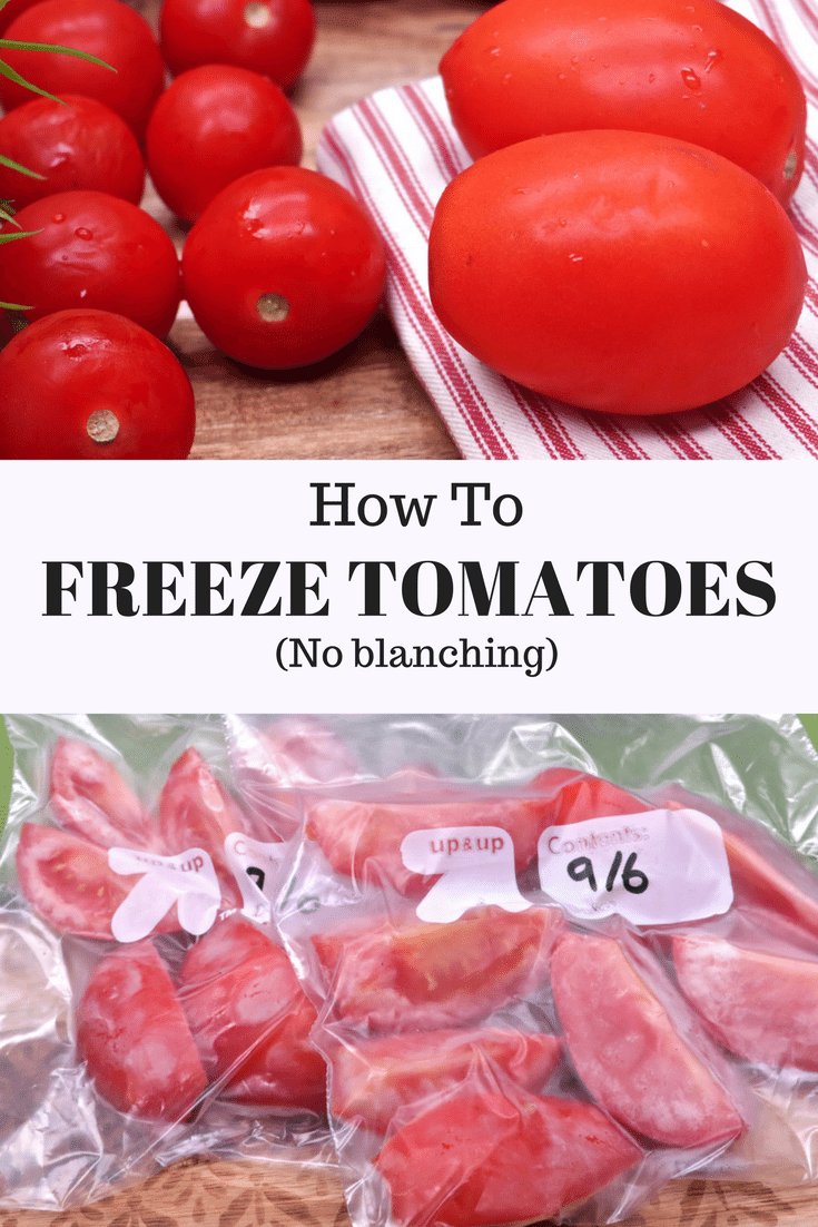 How do you freeze fresh tomatoes?