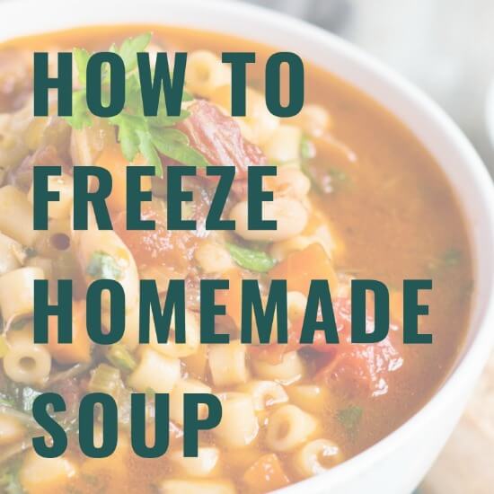 How do you freeze homemade soup?