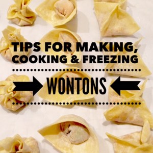 How do you freeze homemade wontons?