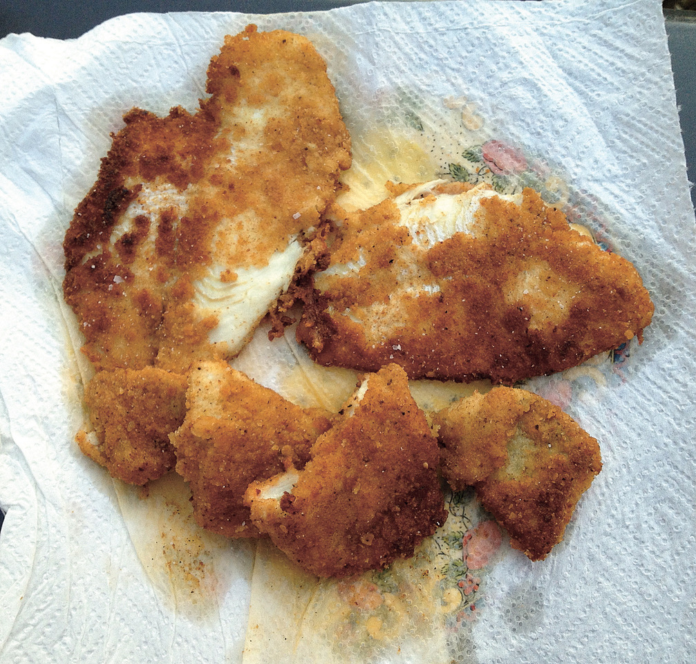 How do you fry fish without getting soggy?