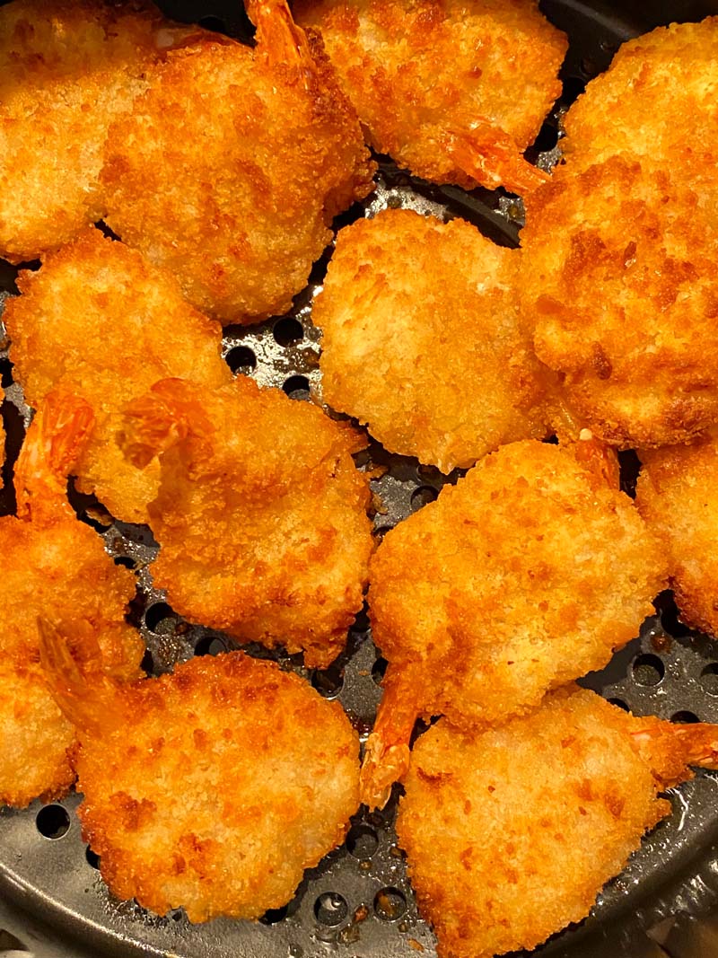 How do you fry frozen breaded shrimp?