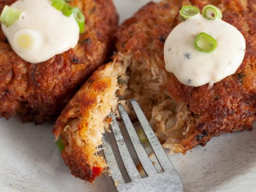 How do you fry store bought crab cakes?