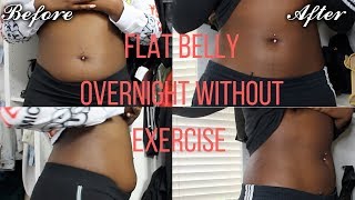 How do you get a flat stomach overnight?