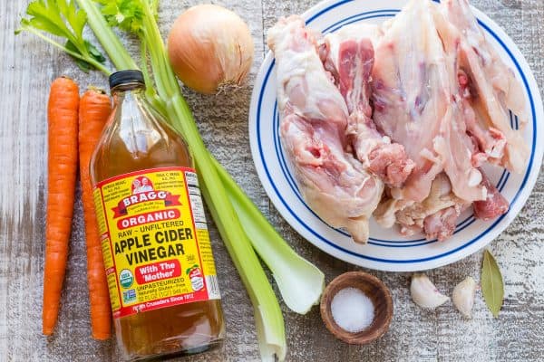 How do you get bones out of chicken broth?