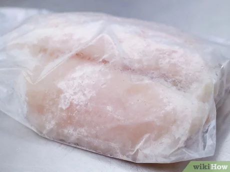 How do you get excess water out of frozen fish?