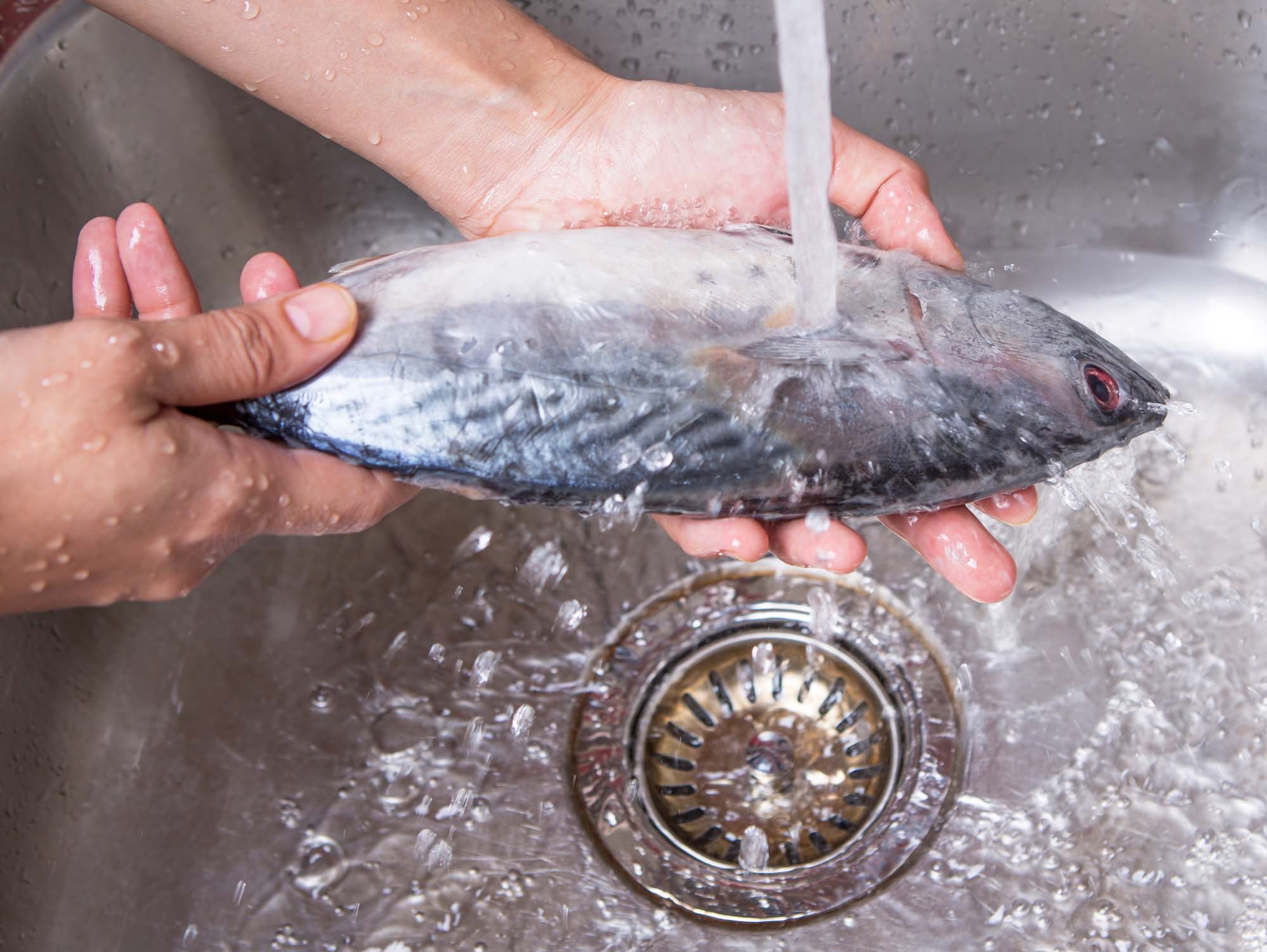 How do you get moisture out of fish before cooking?
