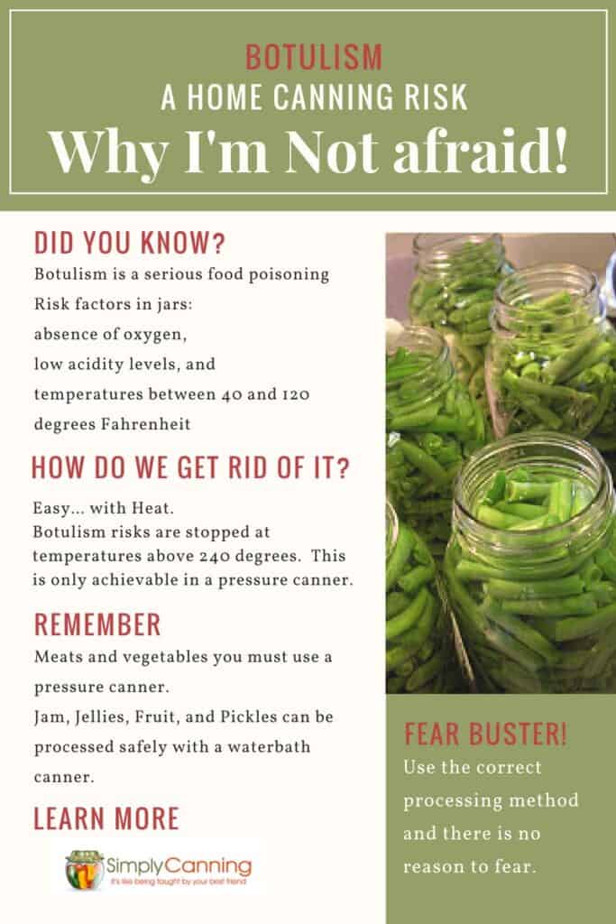 How do you get rid of botulism in canned food?