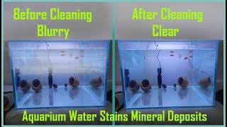 How do you get rid of hard water in an aquarium?