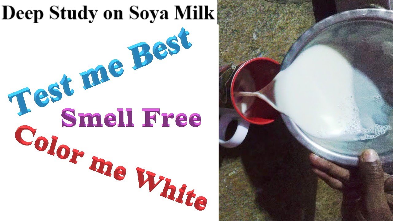 How do you get rid of the smell of soy milk?