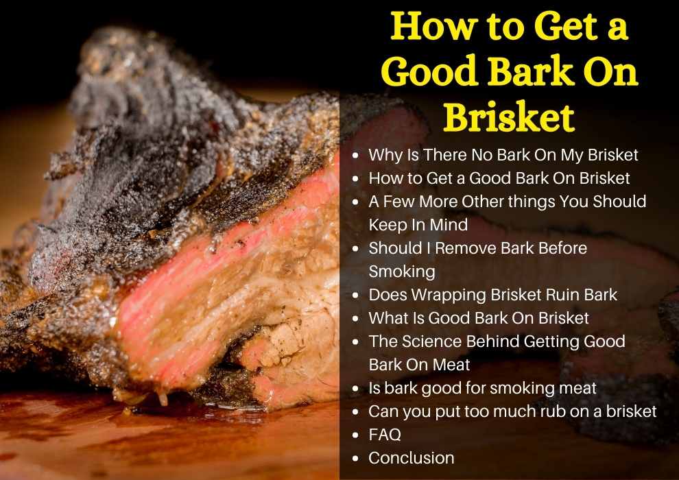 How do you get the bark on a brisket after wrapping it?