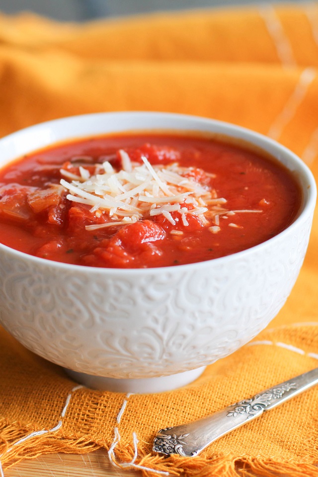 How do you get the chunks out of tomato soup?