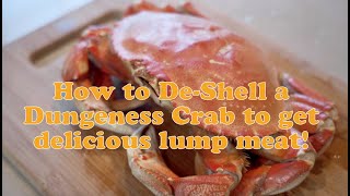 How do you get the shells out of lump crab meat?