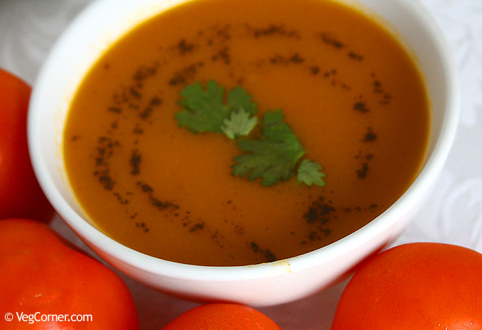 How do you get the tangy taste out of tomato soup?