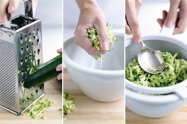 How do you get the water out of zucchini?