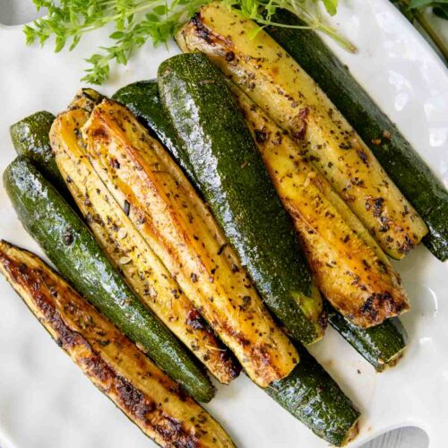 How do you get water out of zucchini before roasting?