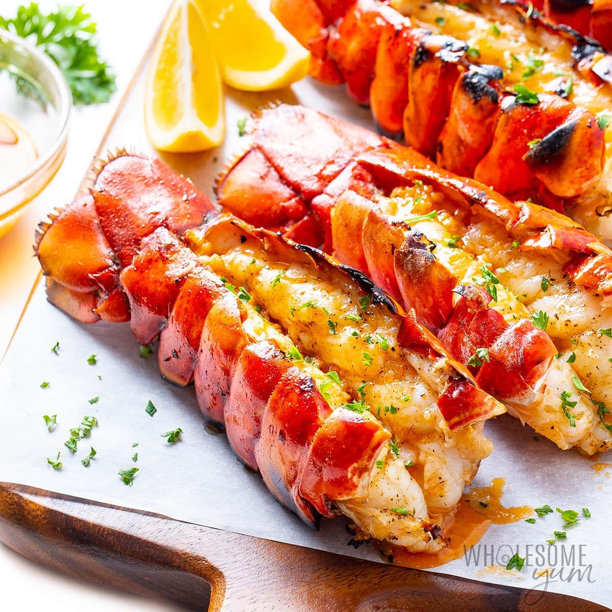 How do you grill a 4 ounce lobster tail?