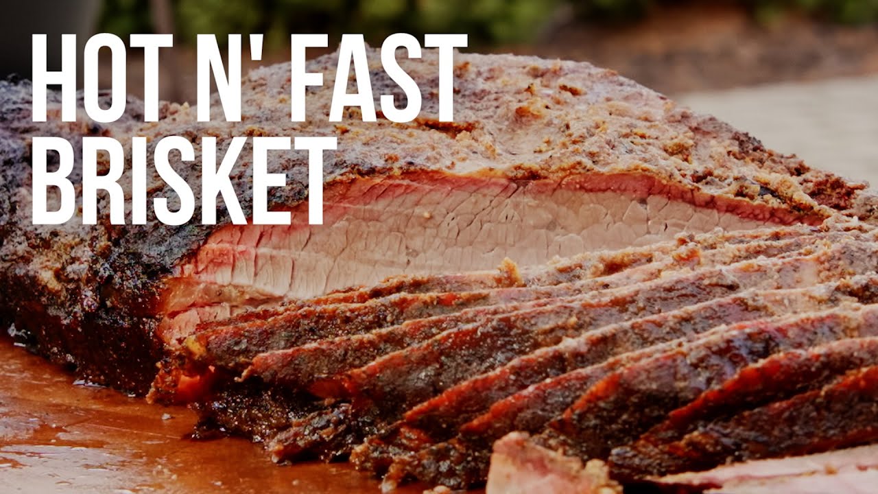 How do you grill a brisket fast?