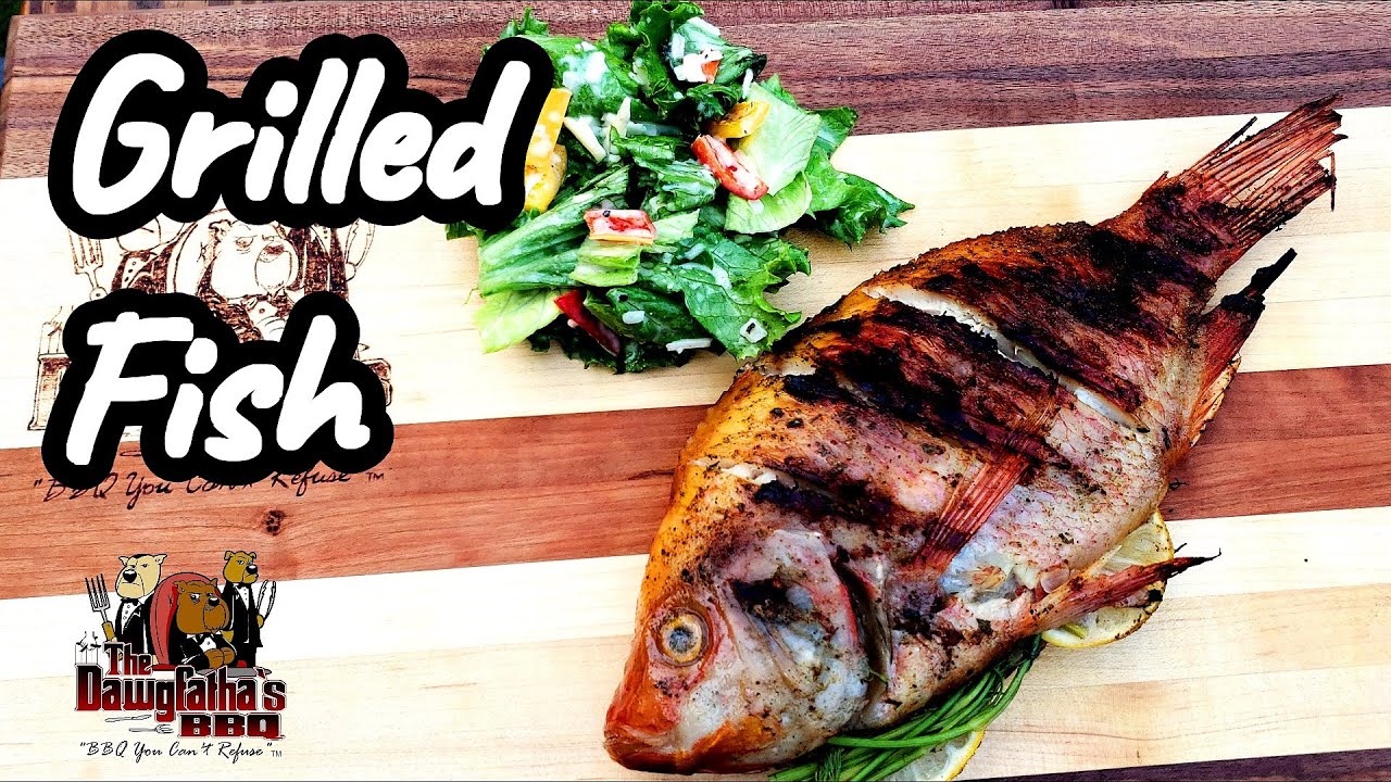 How do you grill fish so it doesn't stick?