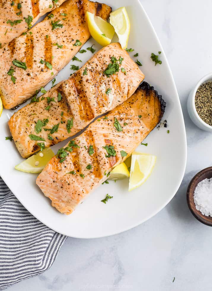 How do you grill salmon without burning it?