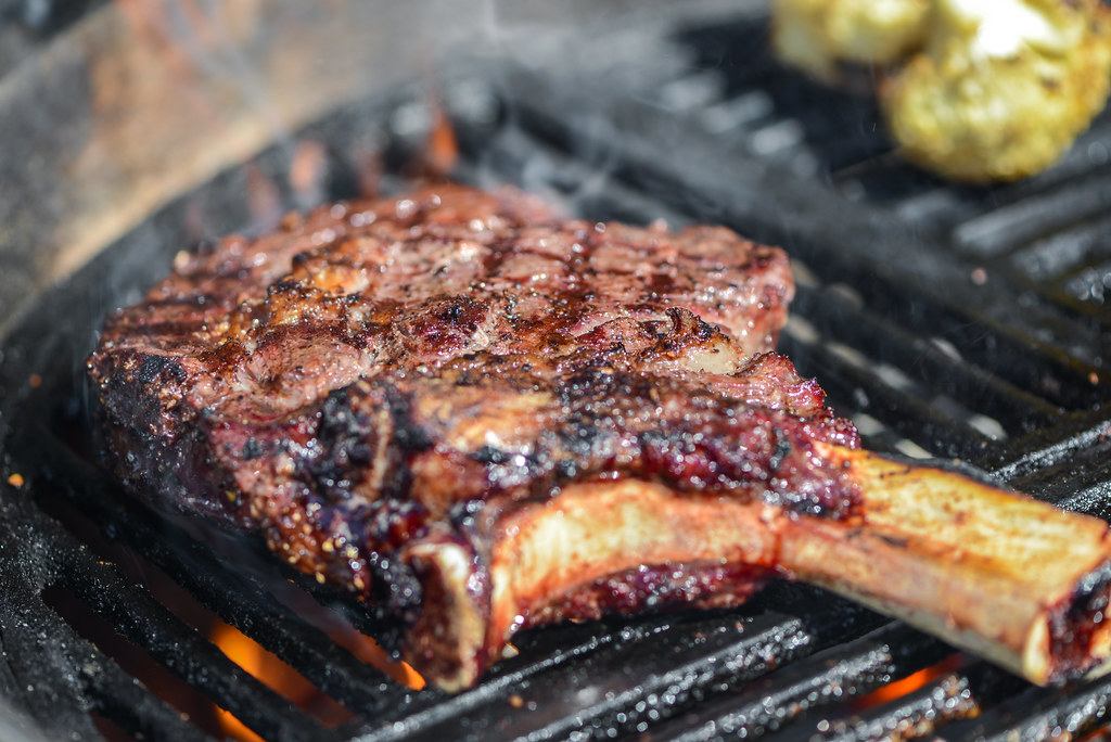 How do you grill the perfect cowboy ribeye?